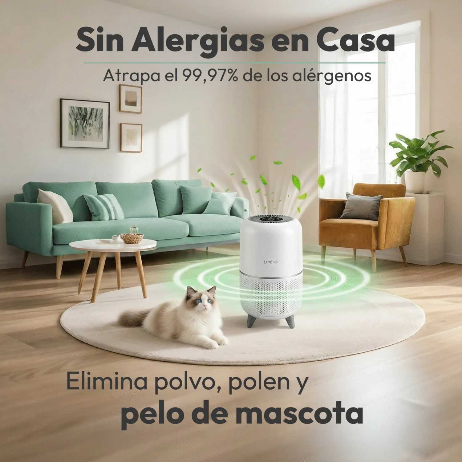 Gregal Smart Pro + Filtro de Remplazo | LumiAIR | Purificadores de aire ...